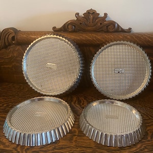 Vintage Kaiser Pie Pan Flan Pan Set West Germany Fluted Metal Baking ...