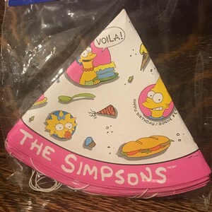 90s the Simpsons Party Hats Simpsons Retro 1990 Birthday - Etsy