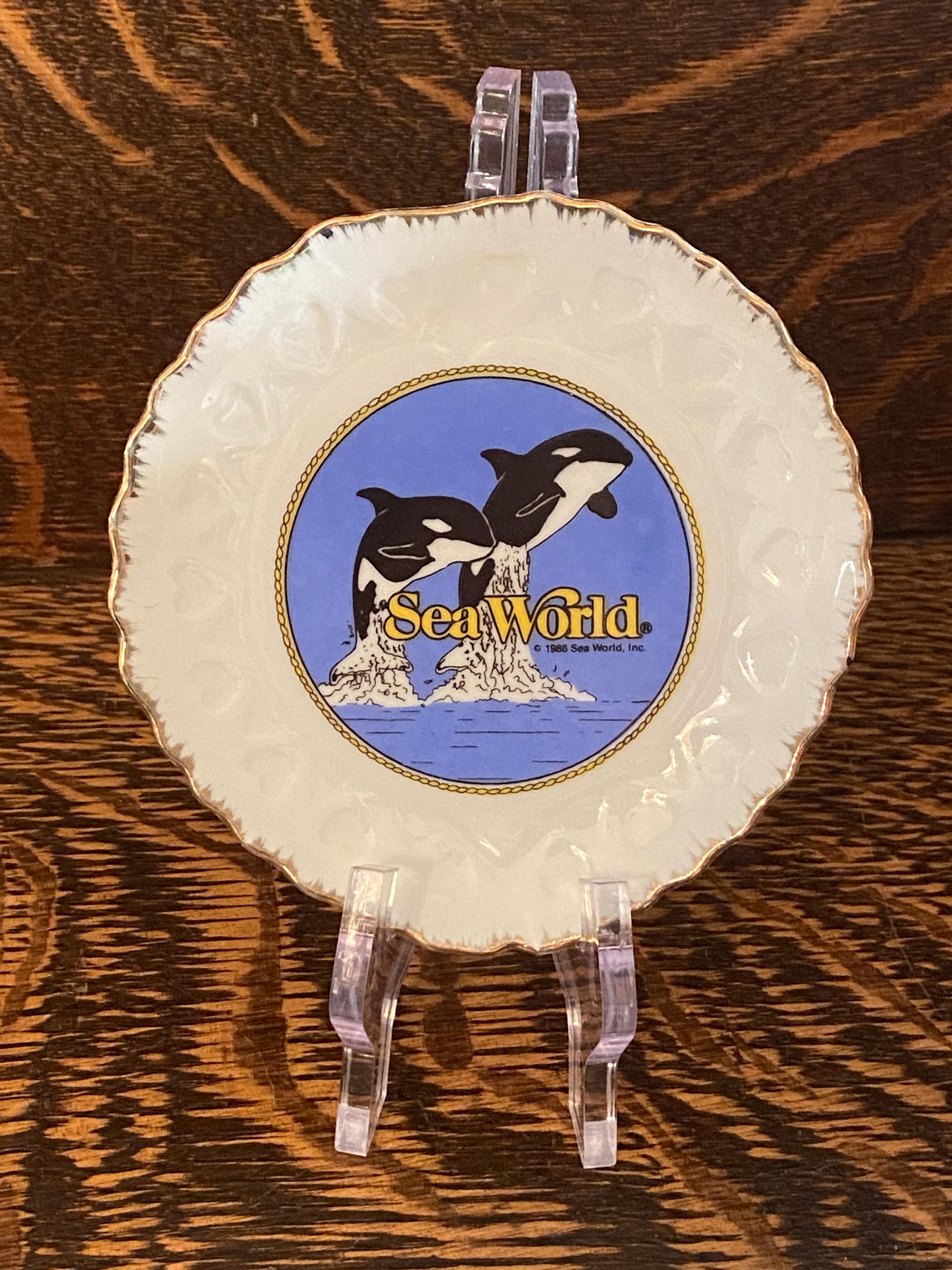 Vintage Seaworld Shamu Plate 1986 Decorative Plate Sea World ...