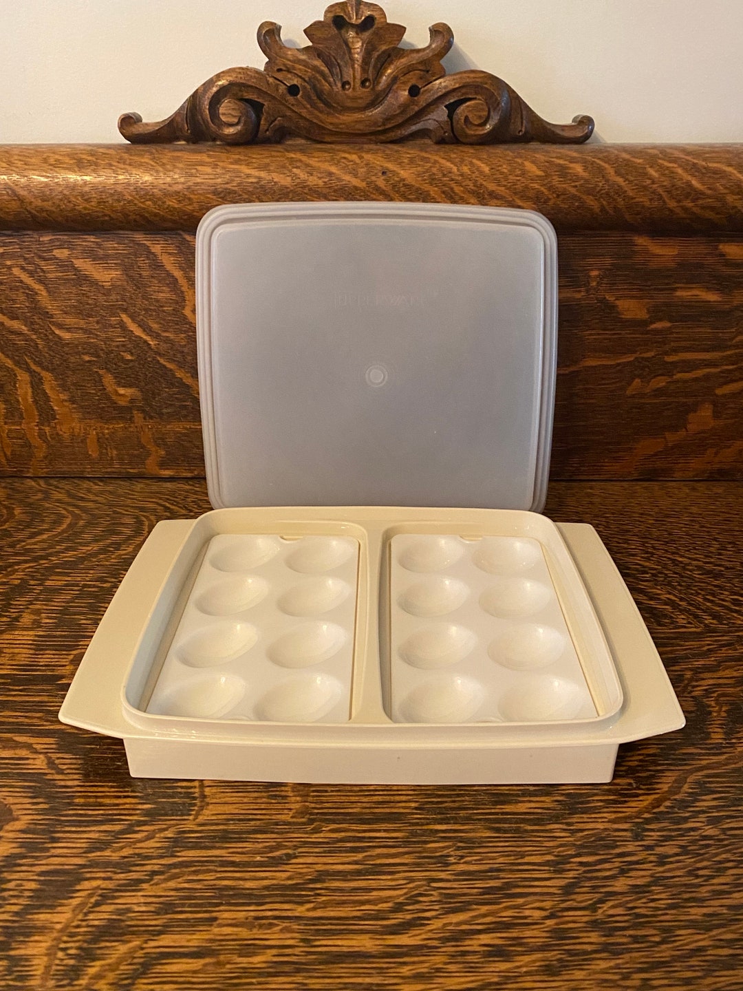 Vintage Tupperware Deviled Eggs Storage Container Party Hors D'oeuvres ...