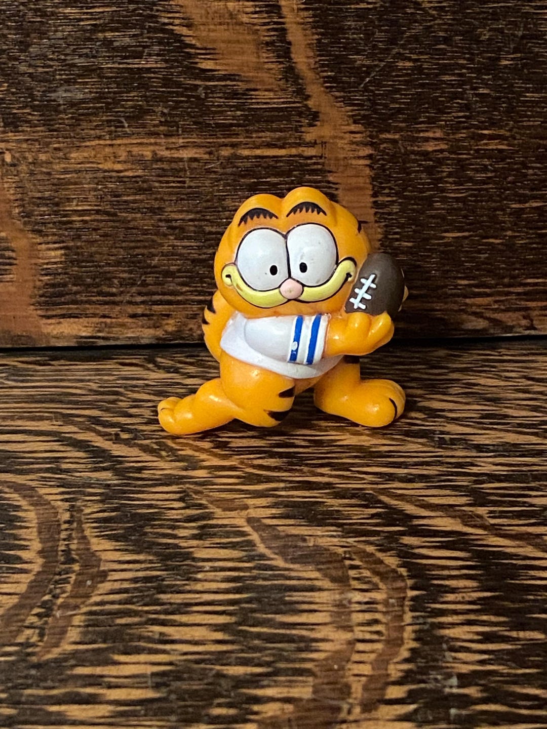 Vintage 1980’s Garfield PVC Figure Football Garfield Cake Topper Toy - Etsy