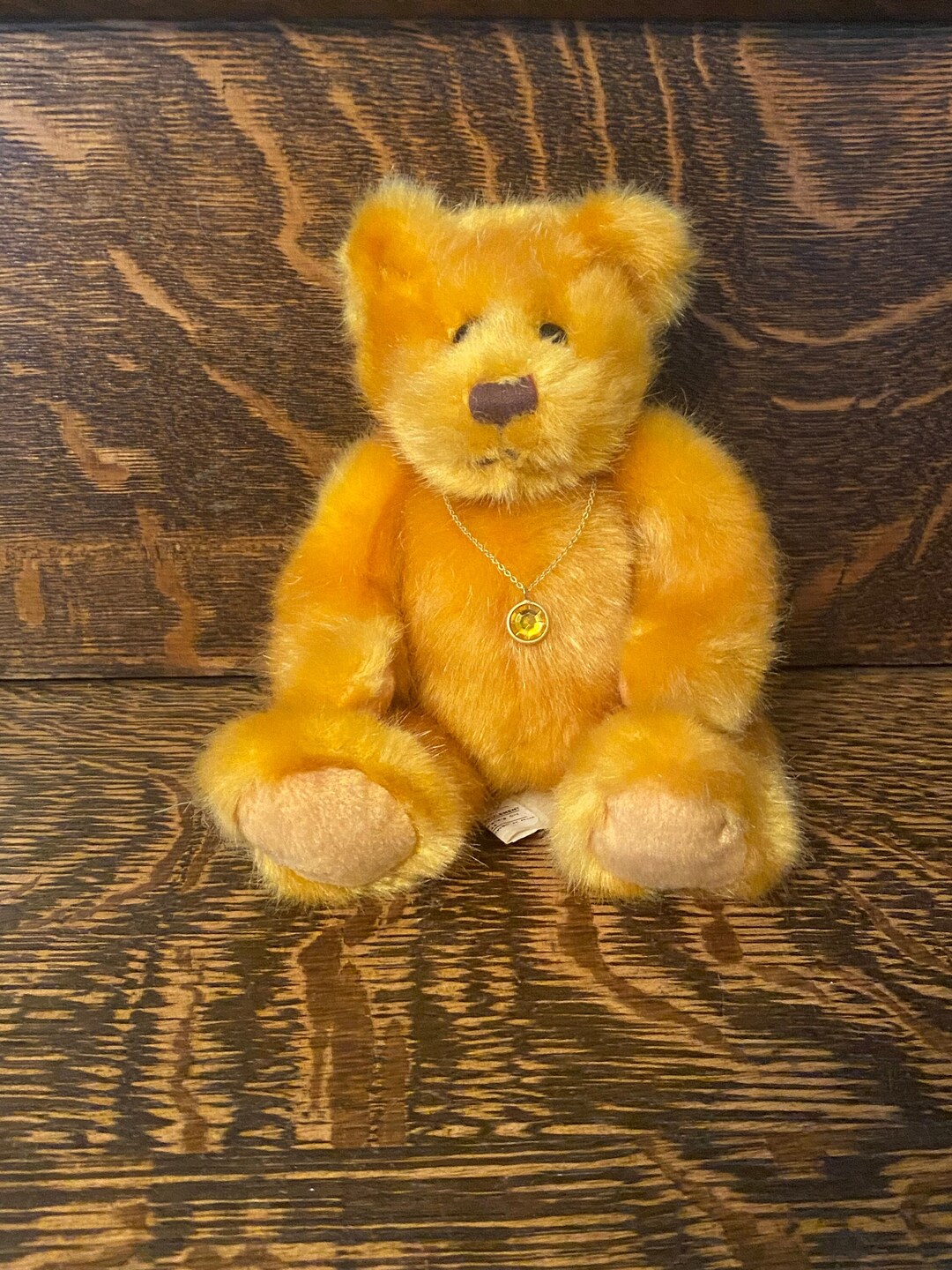 Vintage Applause Birthstone Bear November Birthday Citrine - Etsy