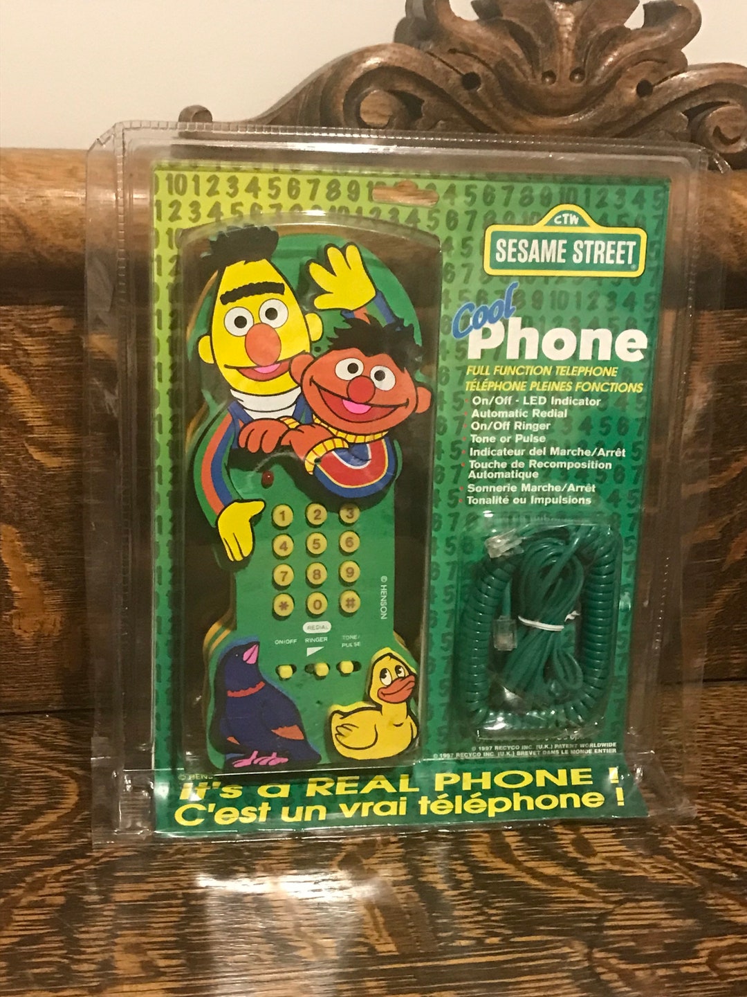 Vintage Telephone Sesame Street Phone 1997 Bert & Ernie cool Phone Plug ...