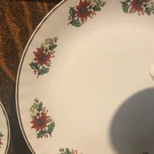 Vintage Crown Imperial Christmas Dinnerware Set of 19pcs Holiday Dinner ...