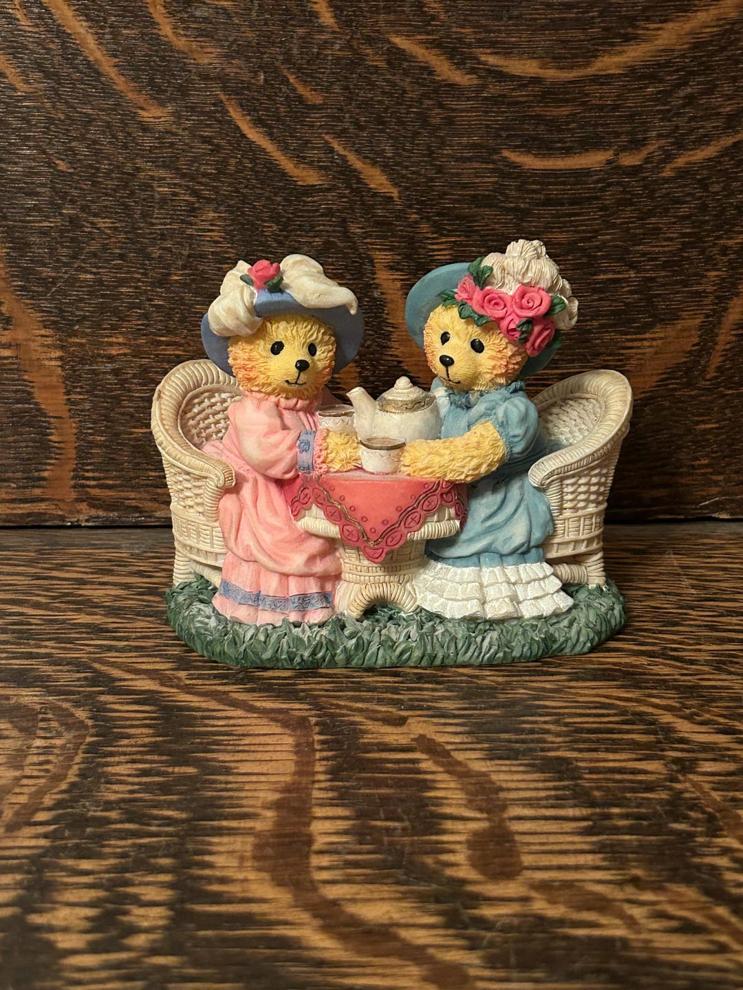 Vintage Avon Lovable Teddies “tea for Two” Figurine - Etsy