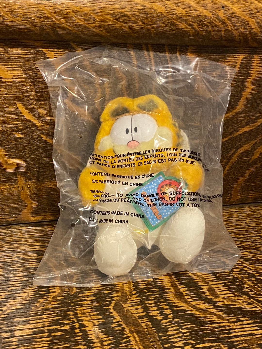 1990 Garfield Mcdonalds Plush Angel Garfield the Cat Happy Meal Toy - Etsy