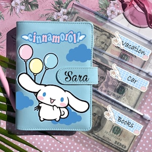 Kawaii Cute Anime Dog BUDGET BINDER, Personalized Images Monthly Budget ...