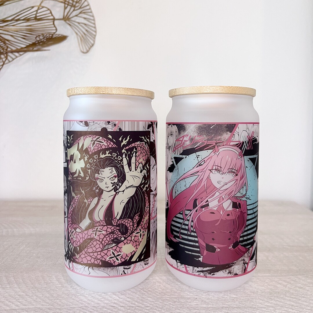Anime Beer Can Glass, Iced Coffee Cup Anime Merch, Boyfriend Birthday ...
