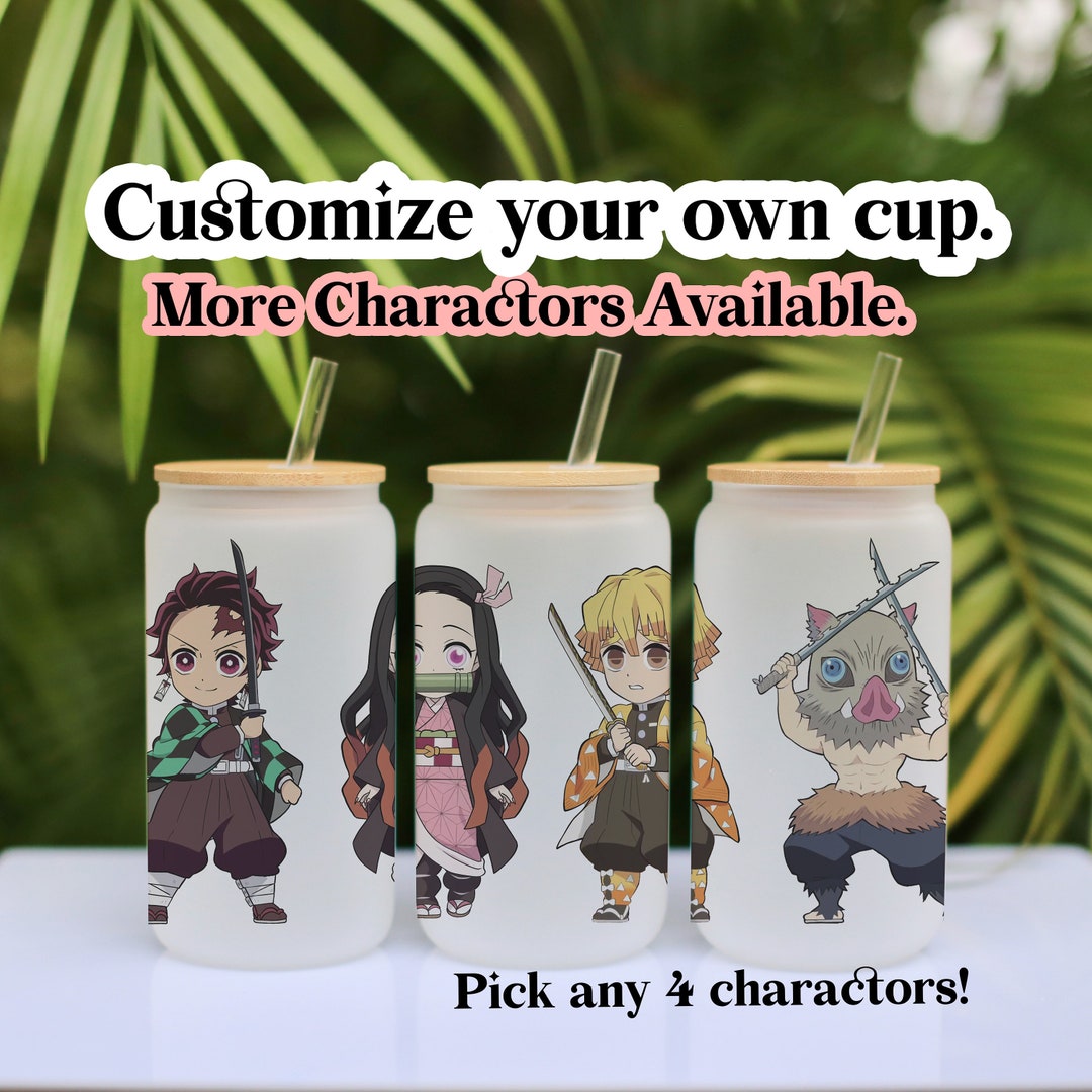 Anime Beer Can Glass, Iced Coffee Cup Anime Merch, Boyfriend Birthday ...