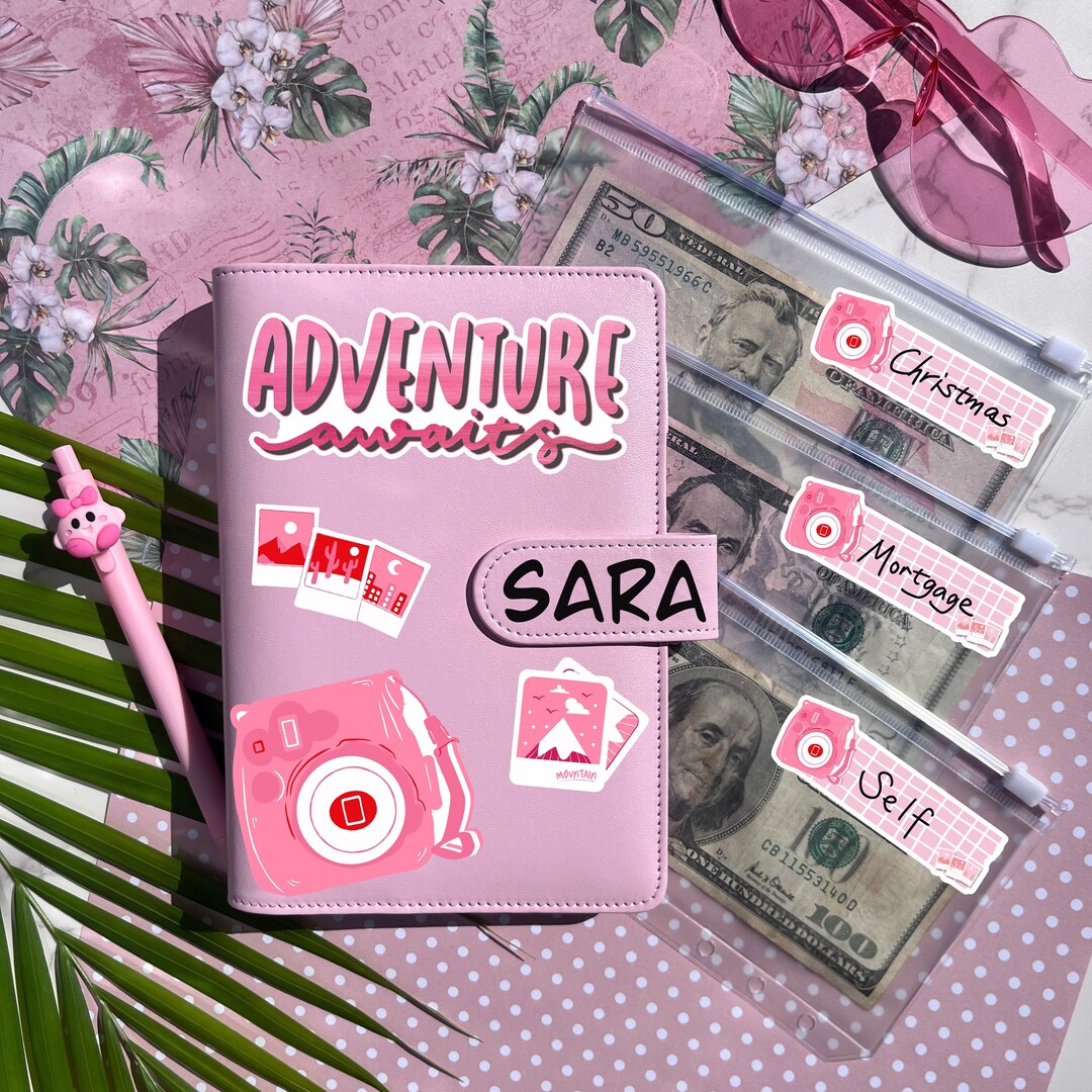Adventure Awaits BUDGET BINDER Personalized Images Monthly - Etsy