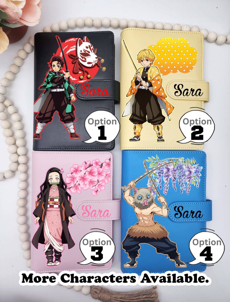 Cute Anime BUDGET BINDER Personalized Images Monthly Budget - Etsy