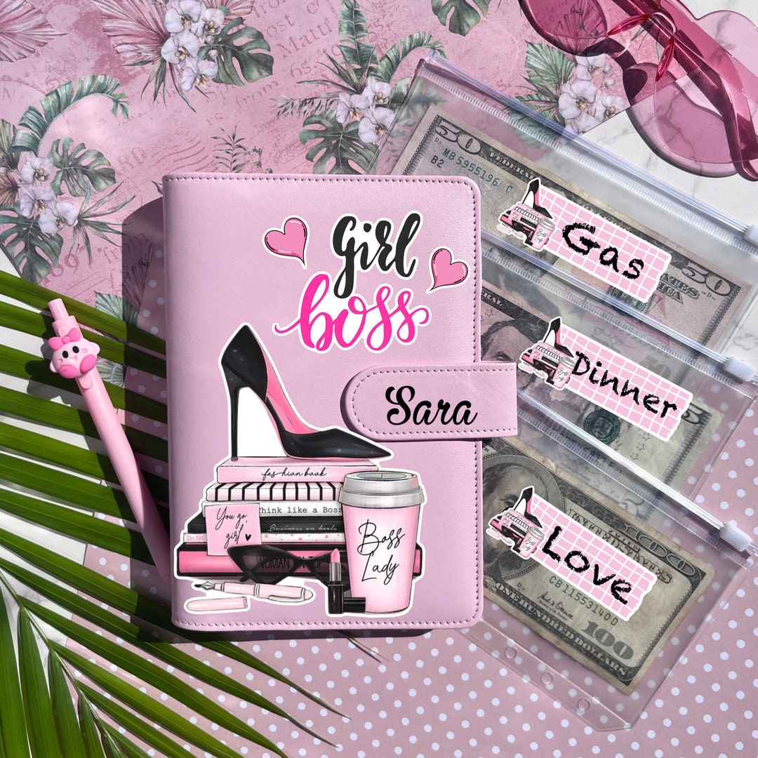 Girl Boss BUDGET BINDER, Personalized Images Monthly Budget Planner ...