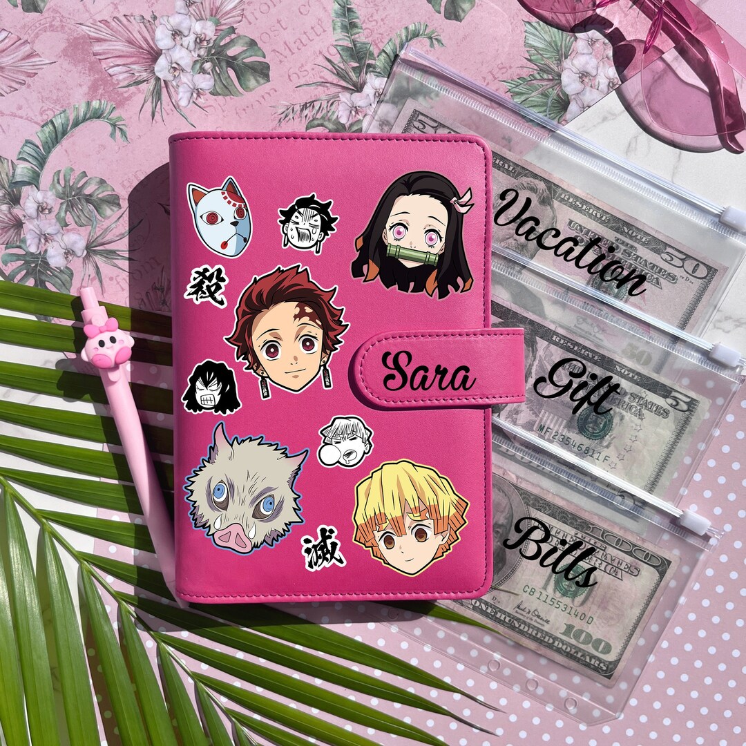 Cute Anime BUDGET BINDER, Personalized Images Monthly Budget Planner ...