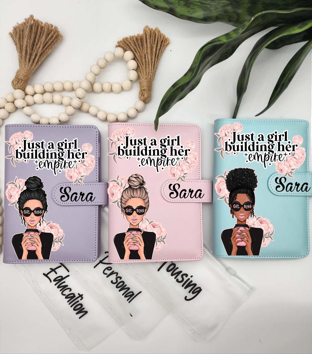 Girl Boss BUDGET BINDER Personalized Images Monthly Budget - Etsy