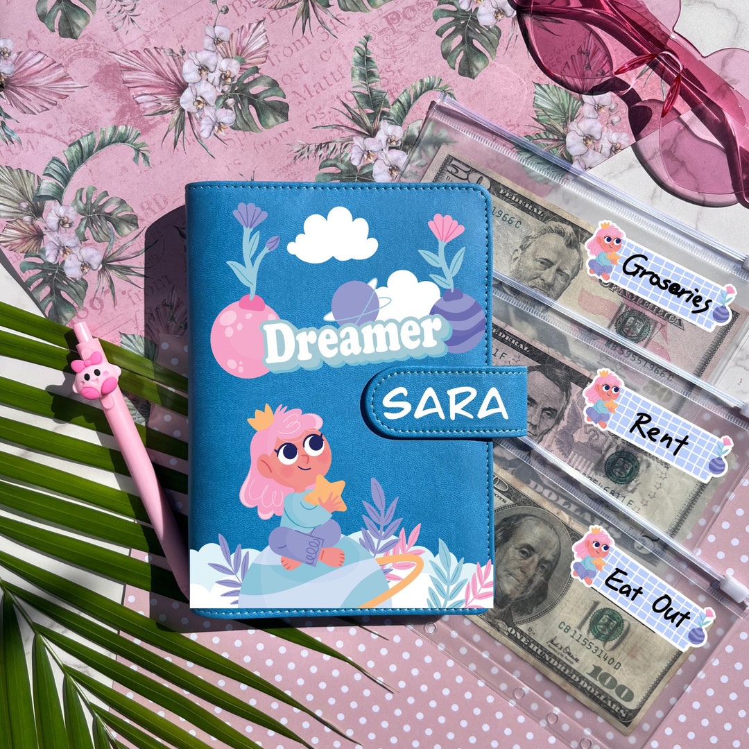 Dreamer BUDGET BINDER, Personalized Images Monthly Budget Planner, Cash ...