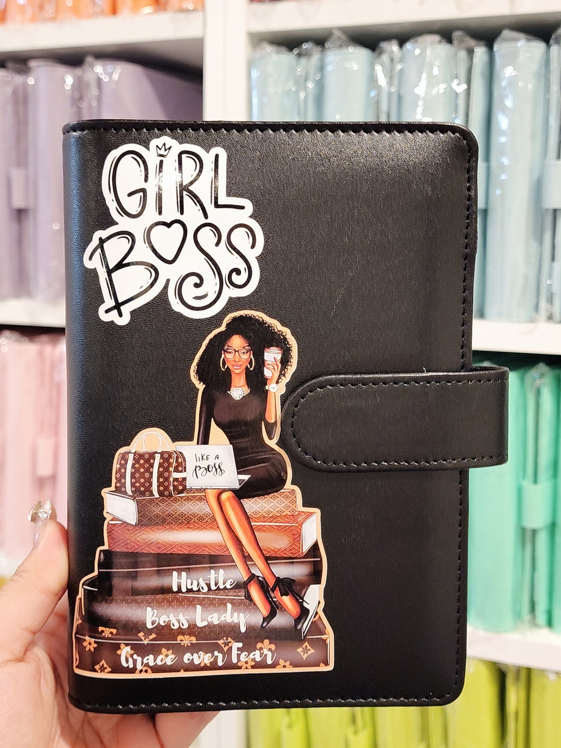 Girl Boss BUDGET BINDER, Personalized Images Monthly Budget Planner ...