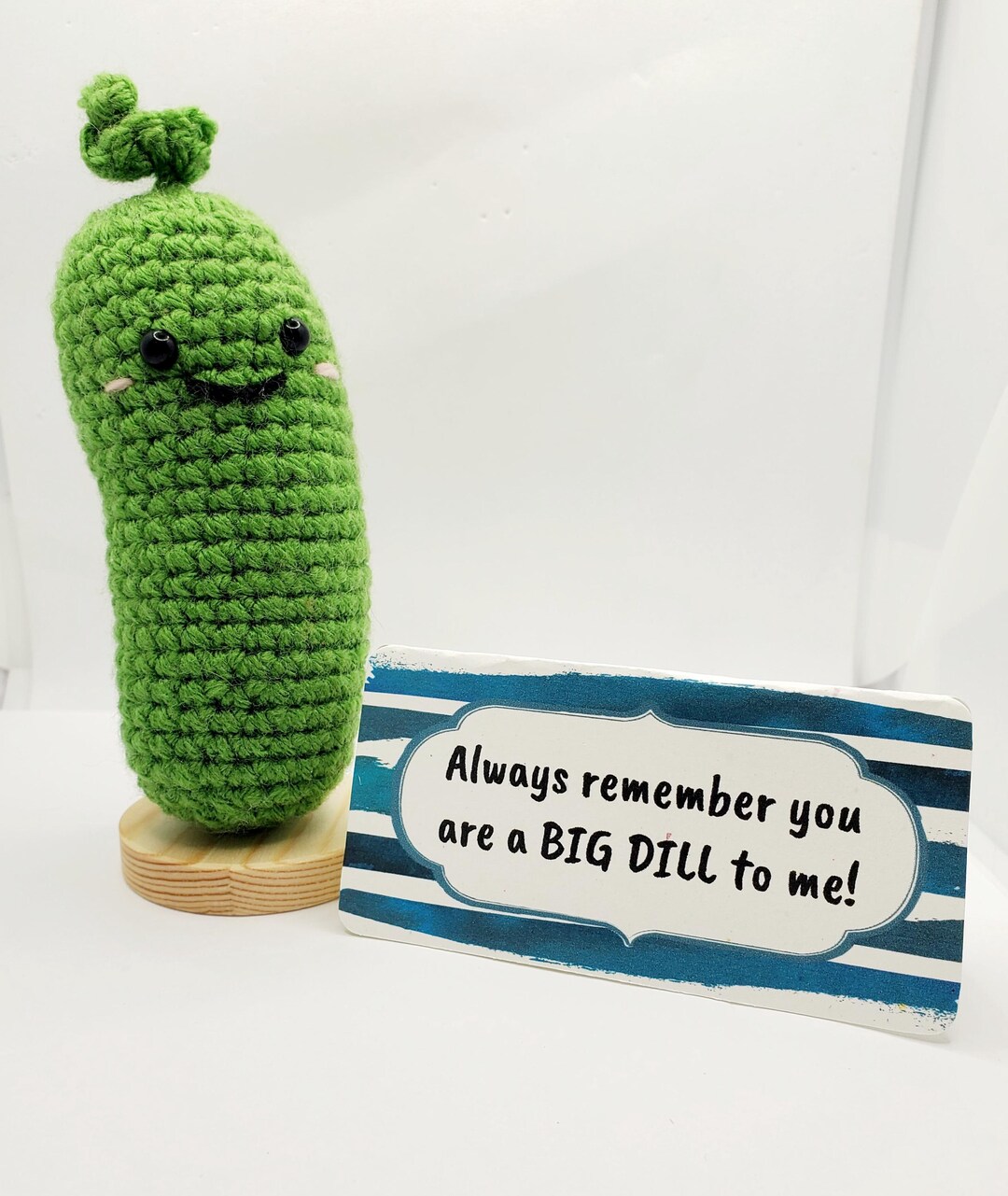 Emotional Support Pickle, Adorable Desk Pickle, Big Dill Emotional ...
