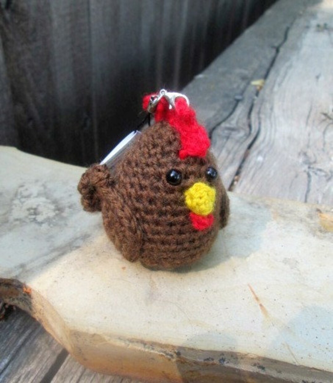 Brown Chicken Ornament brownie Chicken Brown Chicken Hand Crocheted ...