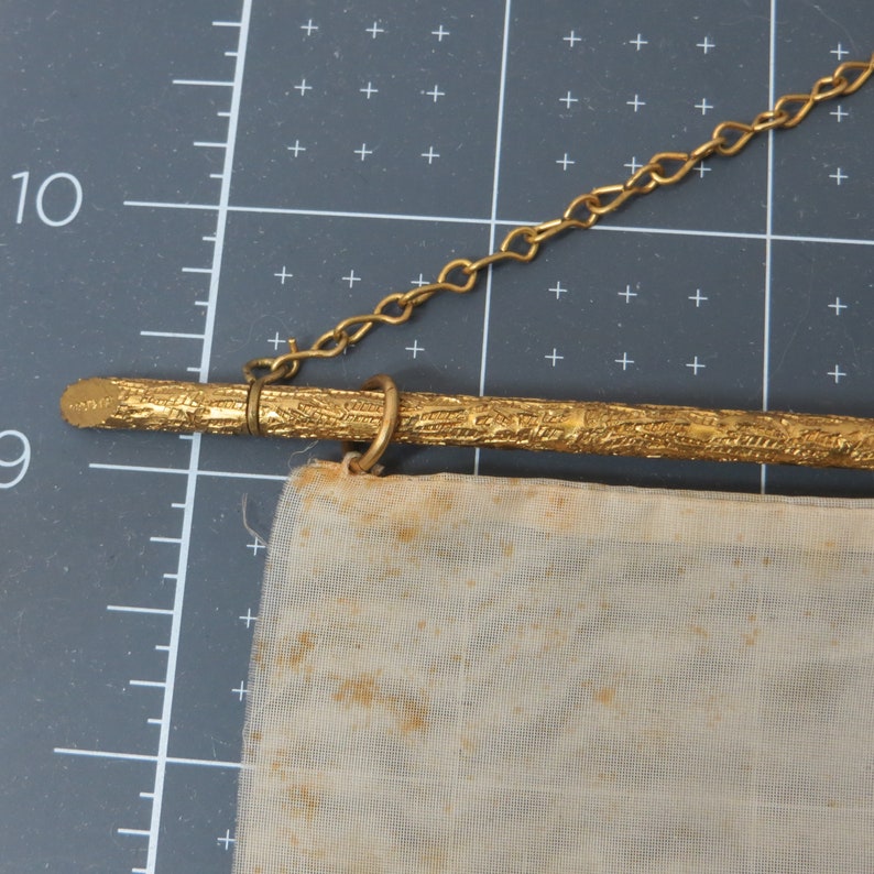 Rare Small ART NOUVEAU TAPESTRY Rod Roses Painting Tags: Doll House ...