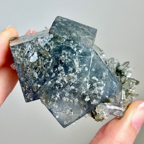 Fluorite Included Quartz - Etsy