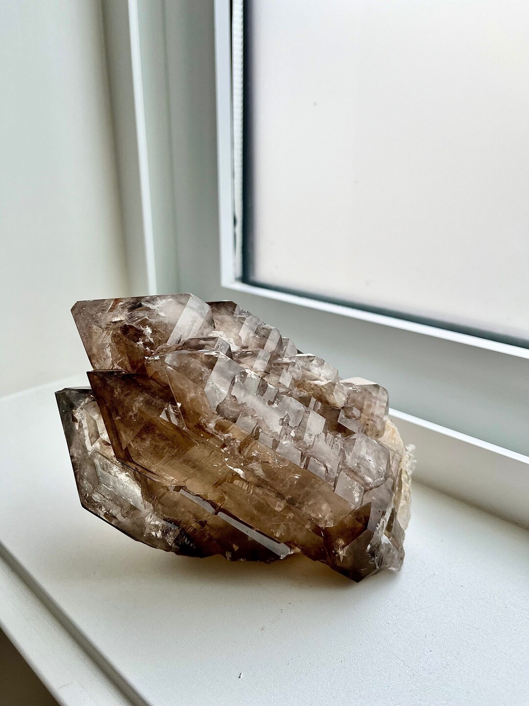 Elestial Smoky Quartz With a Small Enhydro Bubble - Etsy