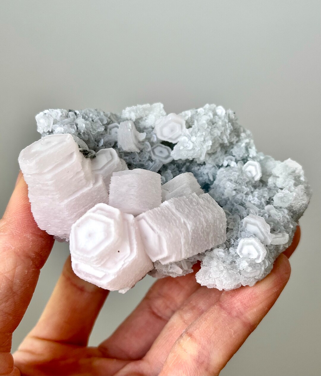 Fluorescent Pink Coin Calcite - Etsy