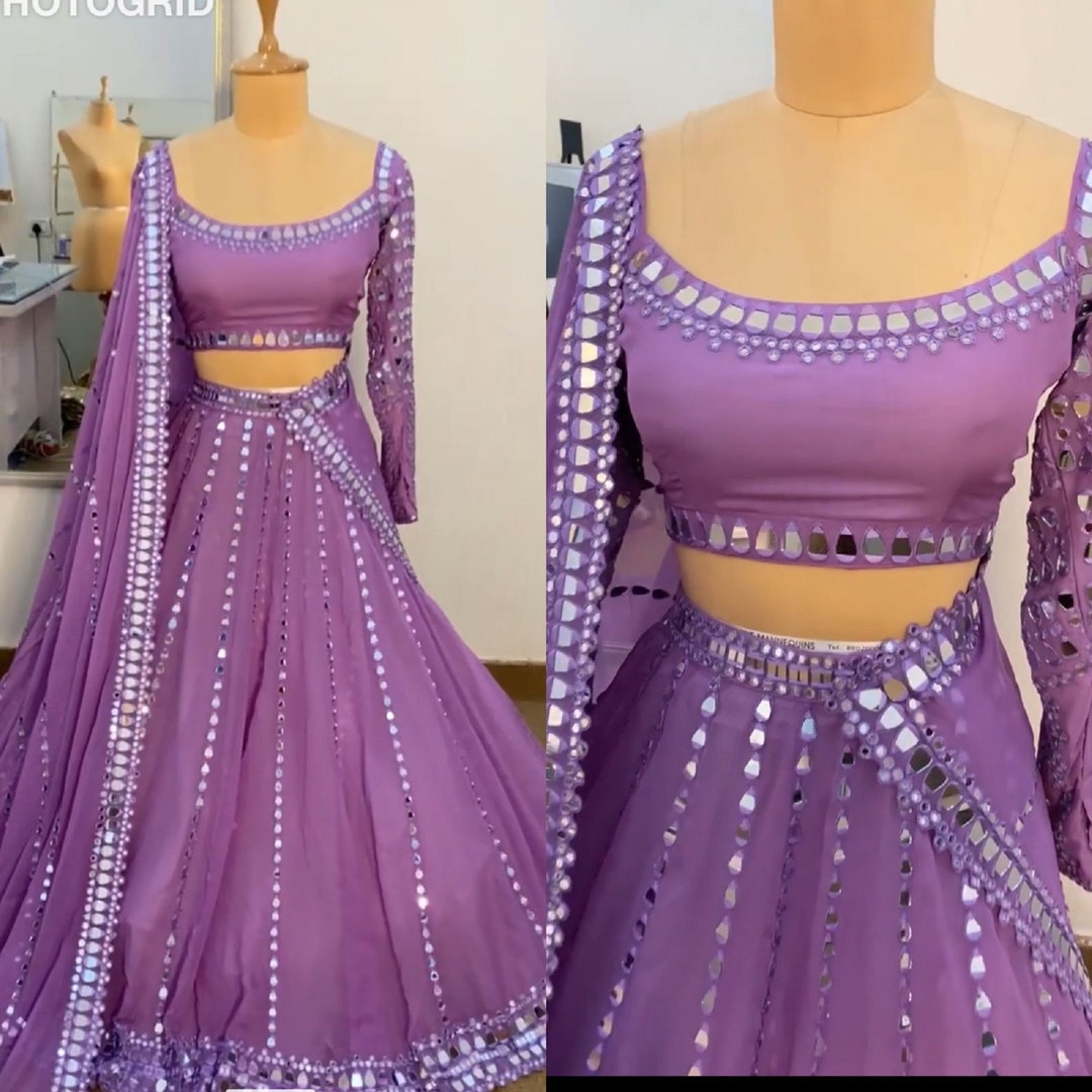 Chaniya Choli Lavender Color Lehenga Lengha Choli Usa Uk - Etsy