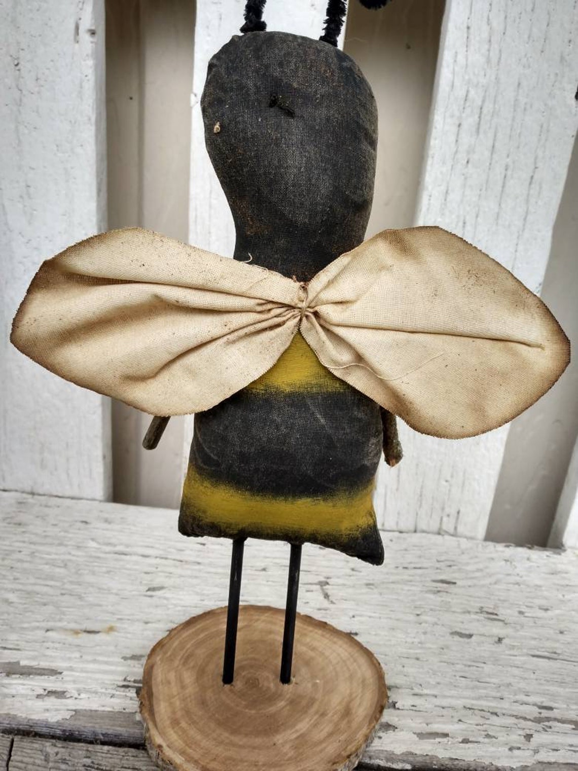Primitive Handmade Bumblebee Doll - Etsy