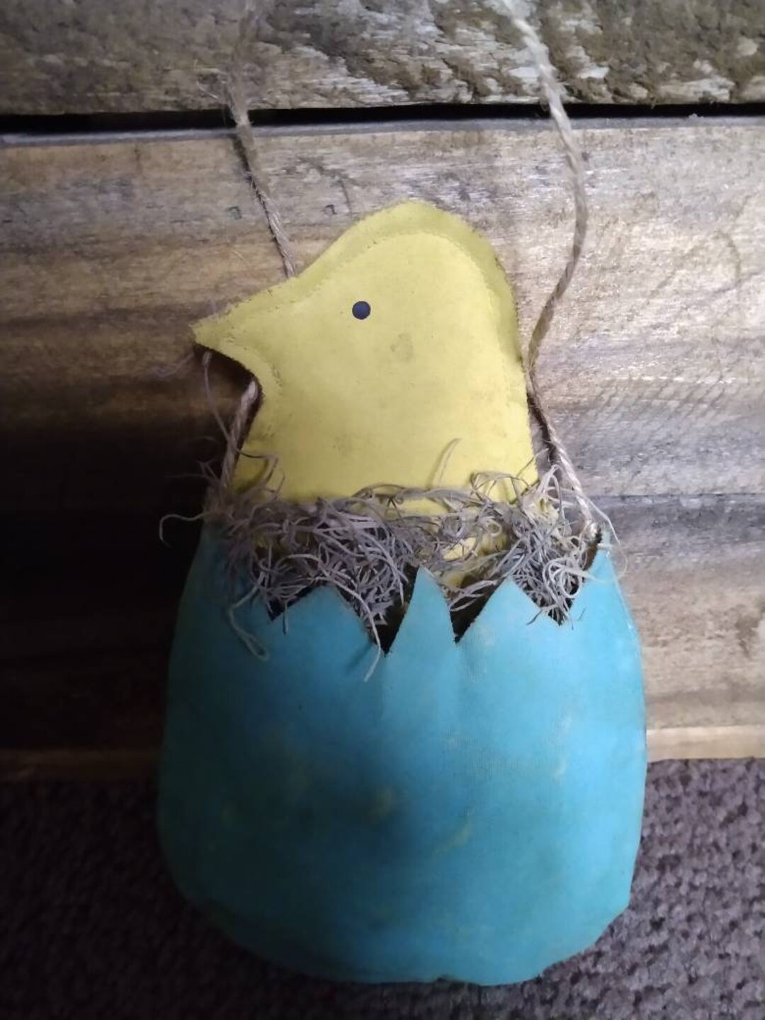 Hanging Chick in an Egg. Handmade - Etsy