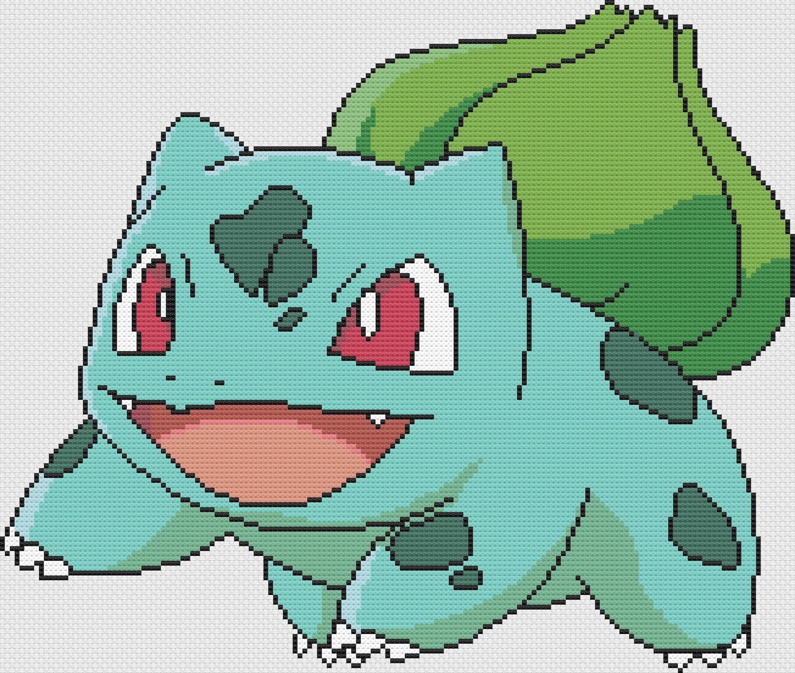 Bulbasaur Cross Stitch Pattern - Etsy