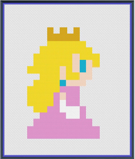 8-bit Mario Characters (4 Patterns) - Etsy