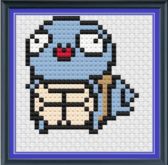 Derpy Pokémon Starter Cross Stitch Patterns - Etsy