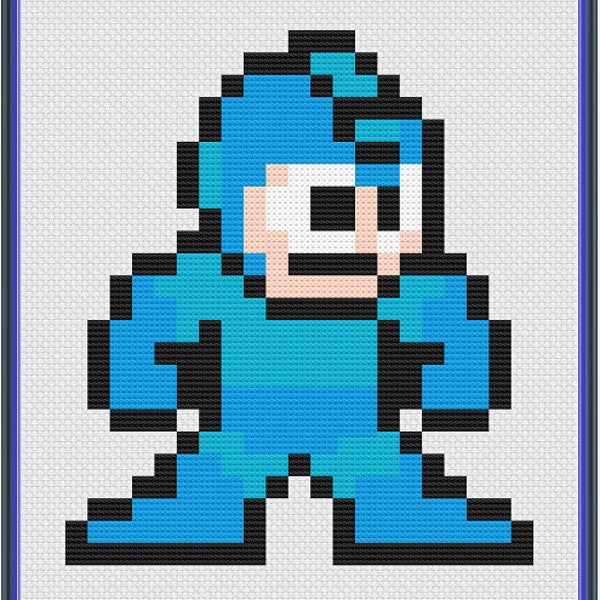 8 Bit Cross Stitch - Etsy