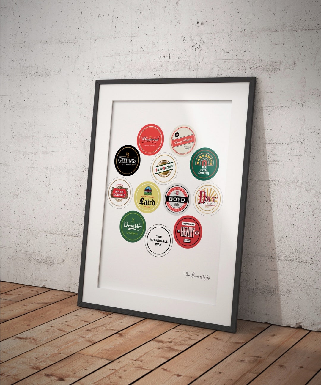 Stevenage FC Inspired Beer Label Poster - Etsy