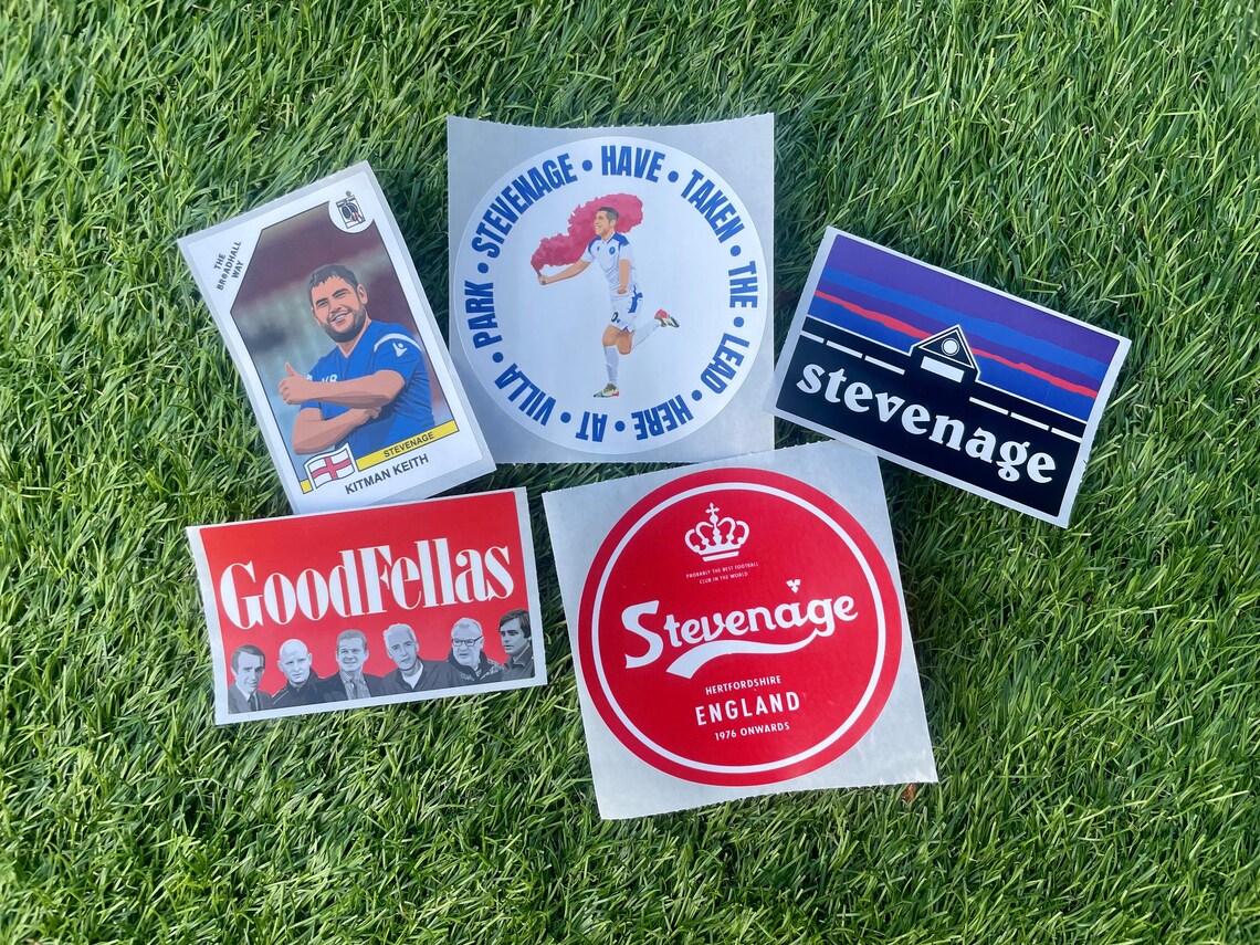 Boro Sticker Pack - Stevenage FC - Etsy