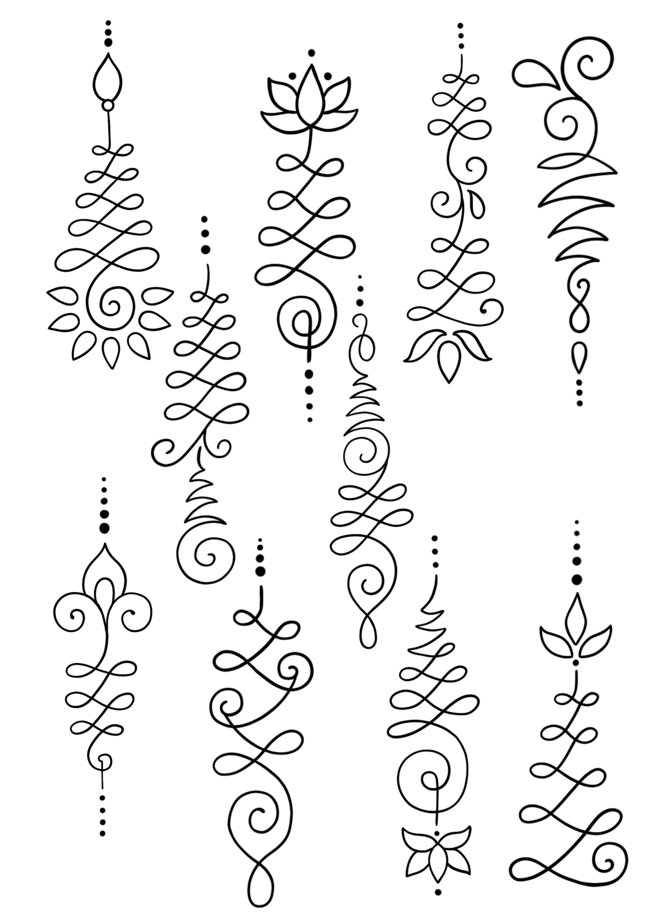 HENNA HINDU Pack V1 PROCREATE 30x Stamps - Etsy