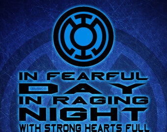 Blue Lantern Corps Ring - Etsy