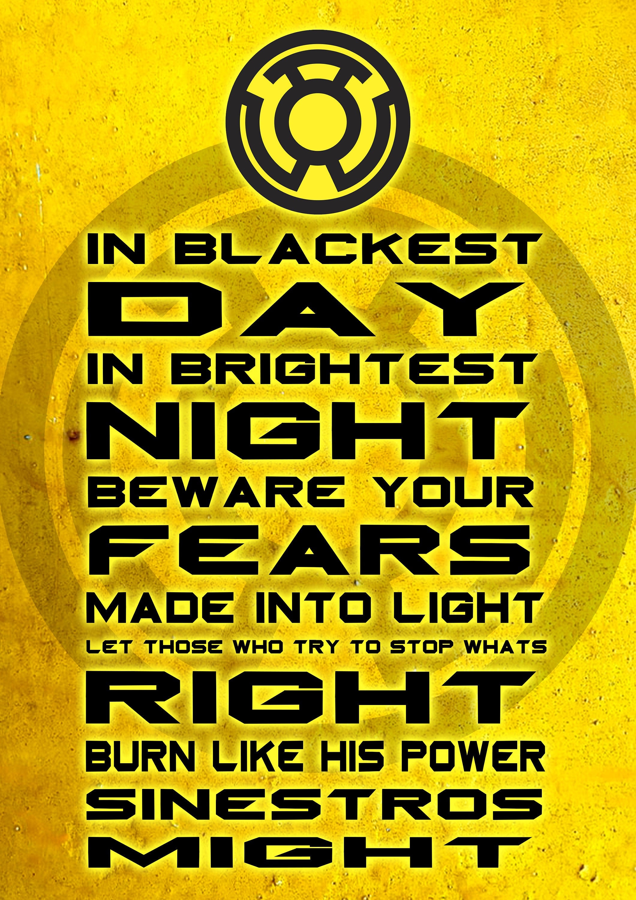 Gold Lantern Corps Oath