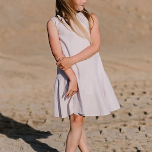 Linen Girls Dress , Girl Party Dress, Girl Occasion Dress, Party ...