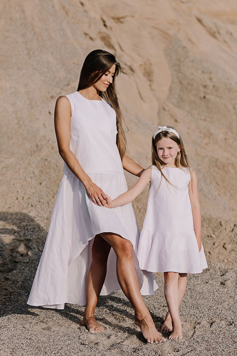 Linen Girls Dress , Girl Party Dress, Girl Occasion Dress, Party ...