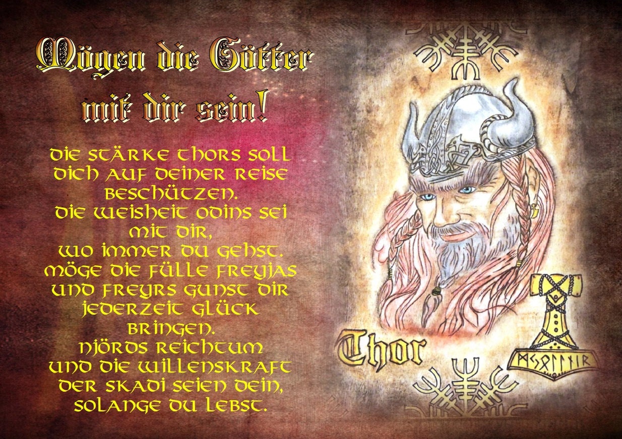 6 Piece Set. Various Nordic Postcards Cards Birthday Cards Viking ...