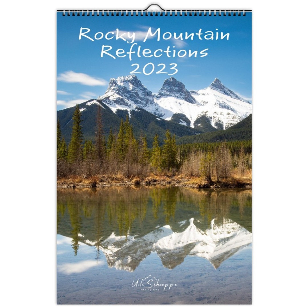 Rocky Mountain Calendar 2023 Rocky Mountain Reflections - Etsy