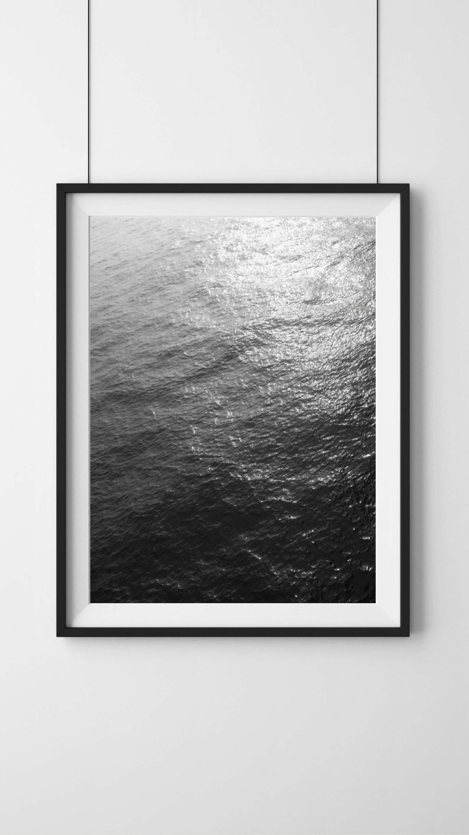 Fine Art Photography Waves BW Print - Digital Download Wall Decor - Etsy
