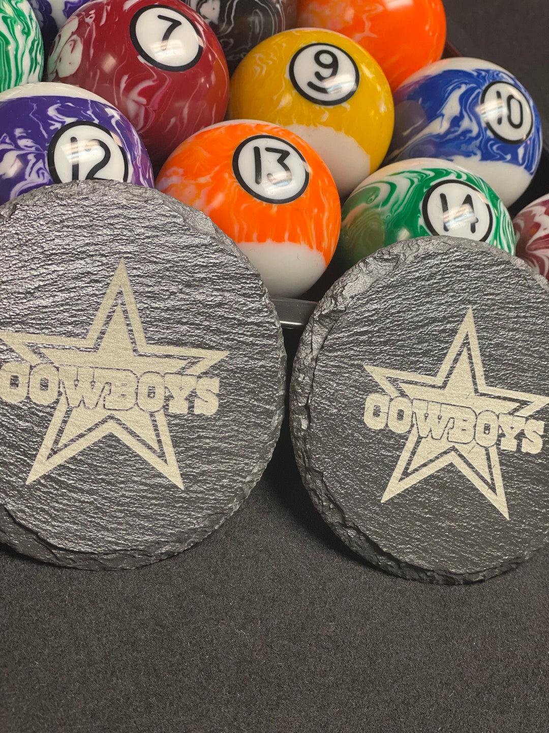 Dallas Cowboys Slate Coasters NFL Laser Engraved - Etsy