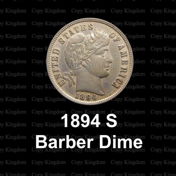 Barber Dime - Etsy