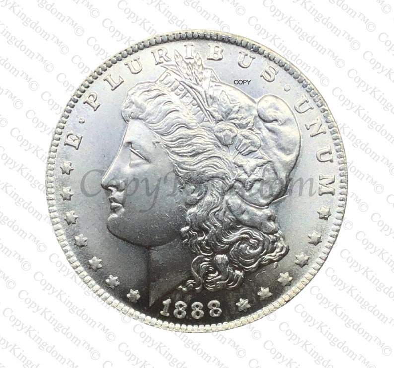 1888 O Morgan Silver Dollar A Sought After Restrike Reproduction Coin ...