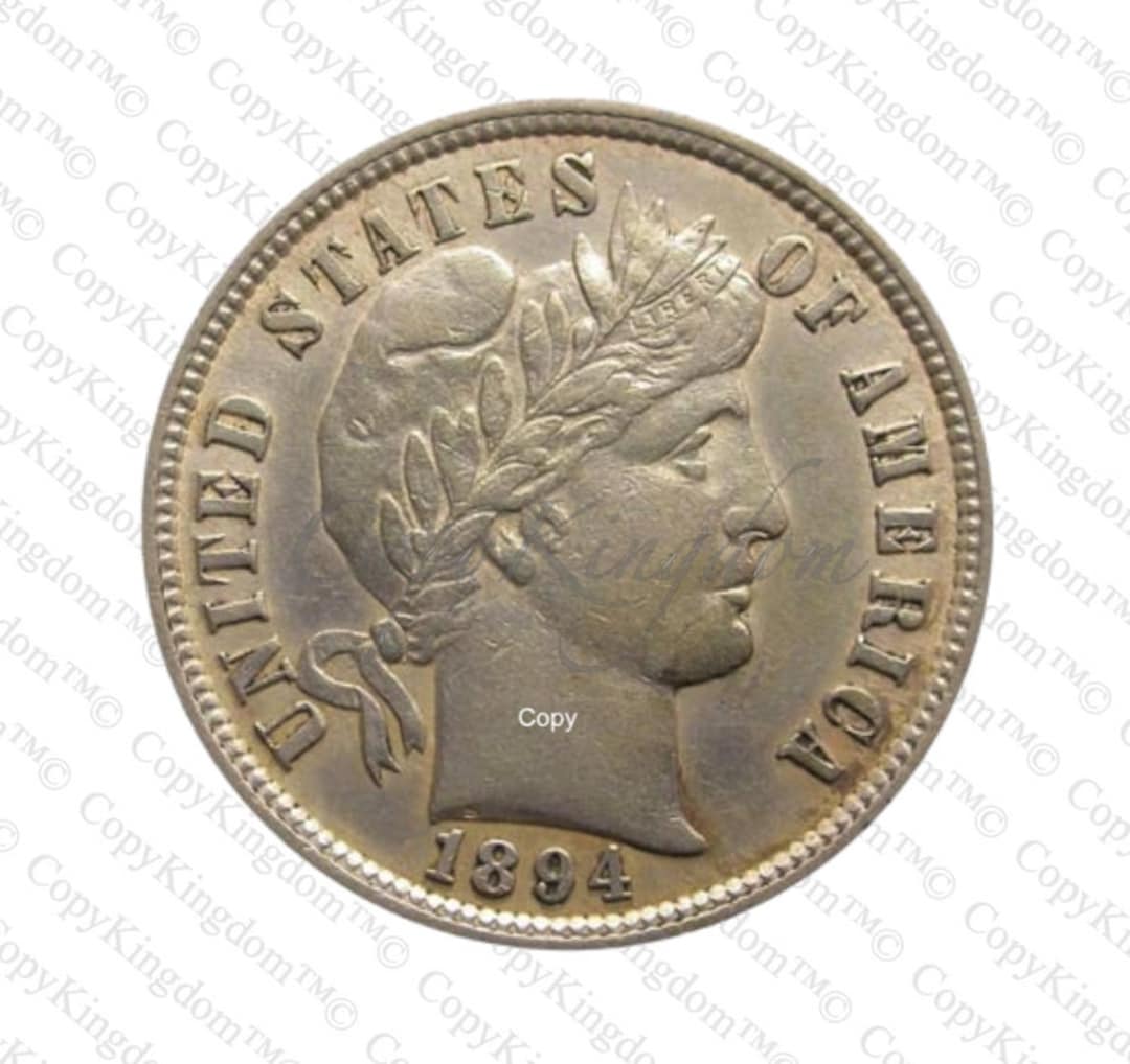 1894 S Barber Dime Rare Key Date COPY coin - Etsy Österreich