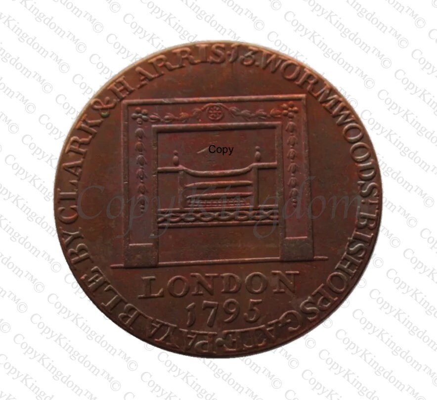 1795 George Washington Copper Half Penny A Sought After Restrike ...