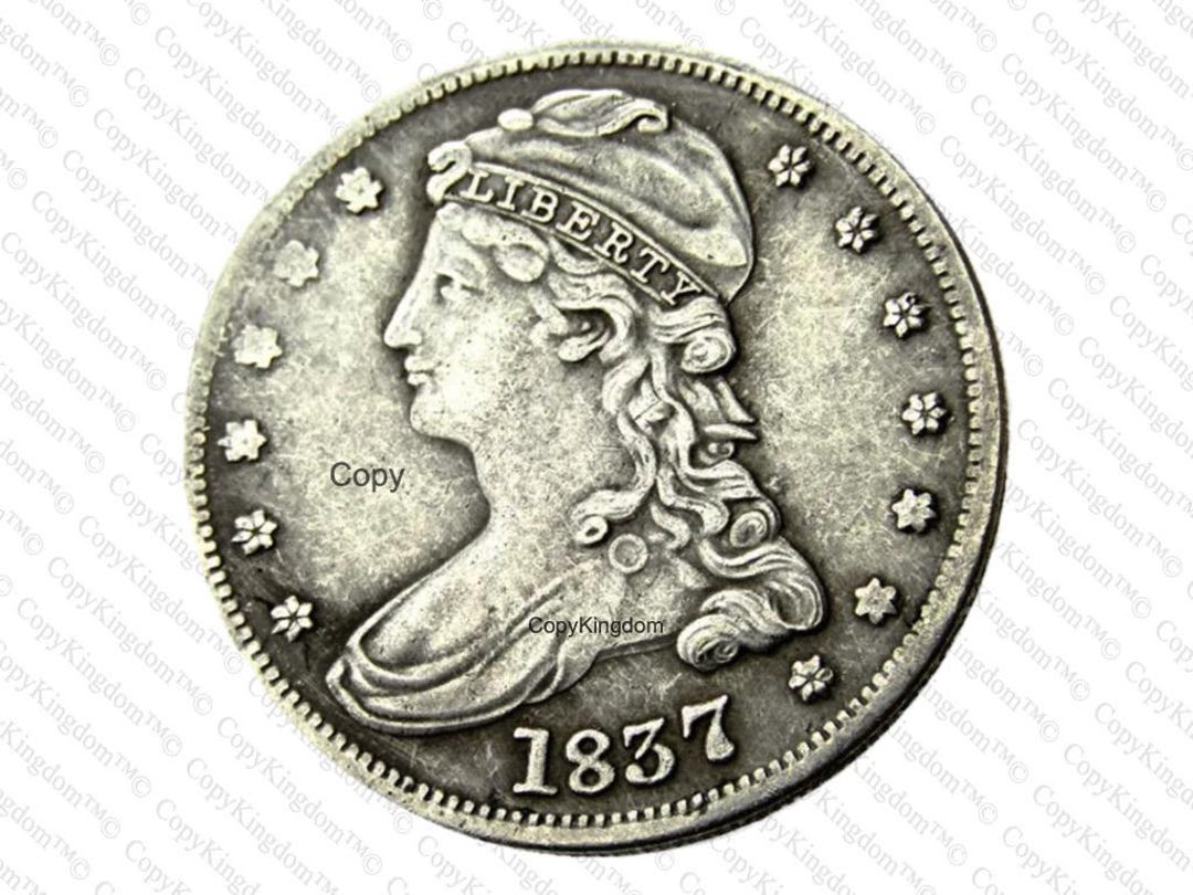 1837 Liberty Capped Bust Half Dollar A Rare & Sought After Restrike ...