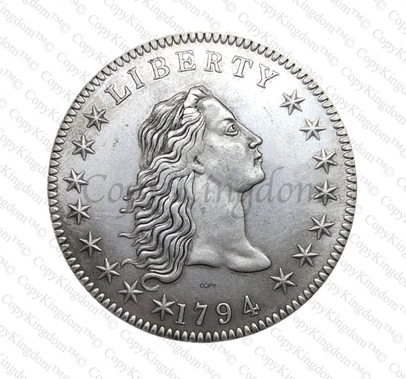 1794 Flowing Hair Dollar Very Rare Key Date COPY Coin - Etsy